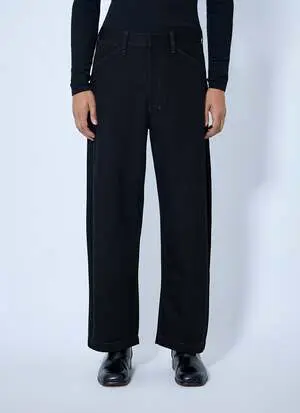 LEMAIRE Maxi Workwear Pants - Black
