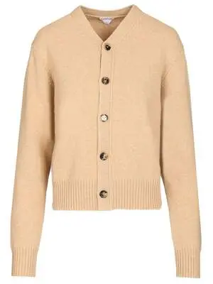 Bottega Veneta Cashmere Cardigan - Cream