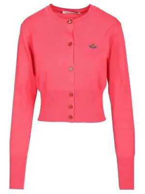 VIVIENNE WESTWOOD Bea Cropped Cardigan - Red