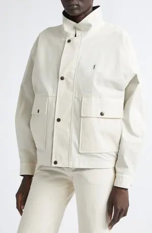 Saint Laurent Reversible Cotton Canvas Jacket