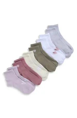 Adidas Gender Inclusive Originals Superlite Assorted 6-pack Quarter Socks - Light Grey