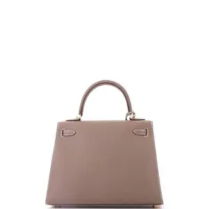 Hermès Kelly Handbag Epsom With Gold Hardware 25 - Grey