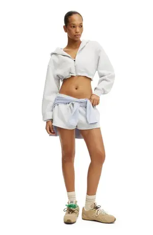 Cotton:on Active Plush Micro Cropped Zip Through