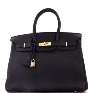 Hermès Birkin Handbag Togo With Gold Hardware 35 - Black