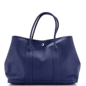 Hermès Garden Party Tote Leather 36 - Blue