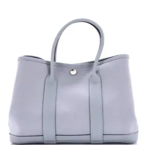 Hermès Garden Party Tote Toile And Leather 30 - Grey