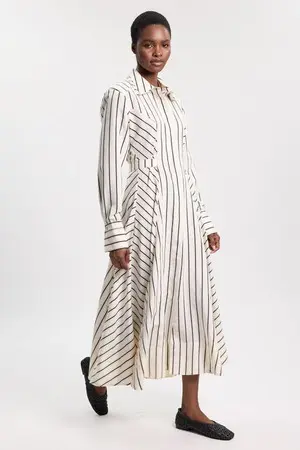 Karen Millen Stripe Midi Dress