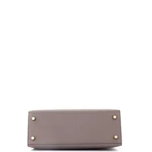 Hermès Kelly Handbag Epsom With Gold Hardware 25 - Grey