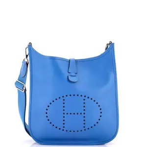 Hermès Evelyne Bag Gen Iii Epsom Pm - Blue