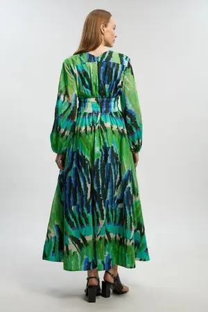 Karen Millen Plunge V-neck Maxi Dress