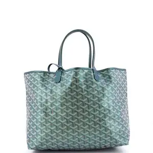 Goyard Saint Louis Tote Iridescent Coated Canvas Pm - Green