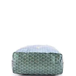 Goyard Saint Louis Tote Iridescent Coated Canvas Pm - Green
