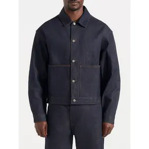 Manière De Voir Damien Boxy Fit Denim Jacket - Indigo