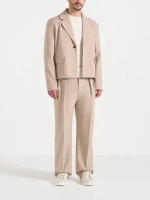 Manière De Voir Silascropped Blazer - Taupe