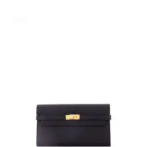 Hermès Kelly Wallet Epsom Long - Black