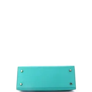 Hermès Kelly Handbag Epsom With Gold Hardware 28 - Blue