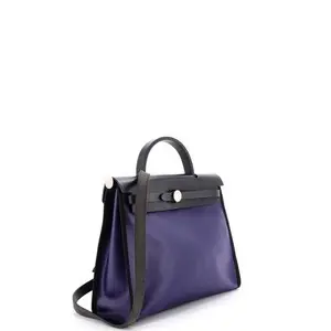 Hermès Herbag Zip Berline Vache Canvas And Leather 31
