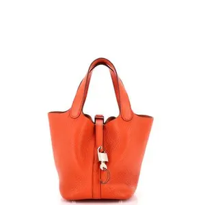 Hermès Picotin Lock Bag Clemence Pm - Brown