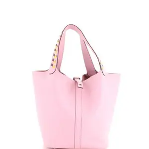 Hermès Picotin Lock Bag Tressage Epsom Mm - Pink