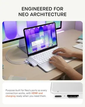 SATECHI Usb-c Snap Hub For Macbook Neo - Silver