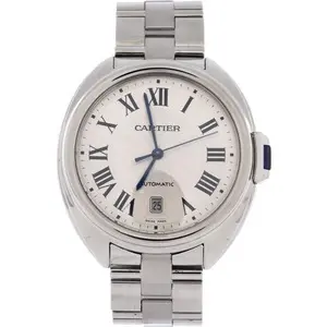 CARTIER Cle De Automatic Watch Stainless Steel 40 - Metallic Silver