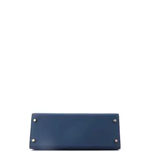 Hermès Kelly Handbag Epsom With Gold Hardware 28 - Blue