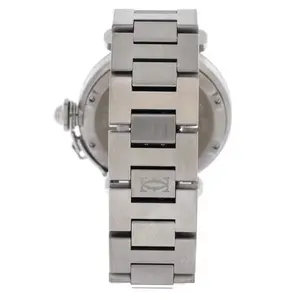 CARTIER Pasha C Gmt Automatic Watch Stainless Steel 35