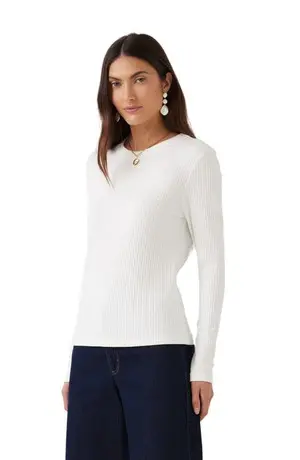 Karen Kane Ribbed Long Sleeve Top