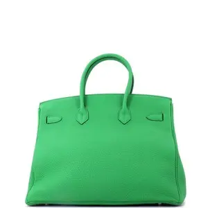 Hermès Birkin Handbag Togo With Palladium Hardware 35 - Green