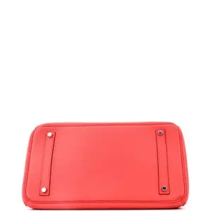 Hermès Birkin Handbag Pink Togo With Palladium Hardware 35 - Red
