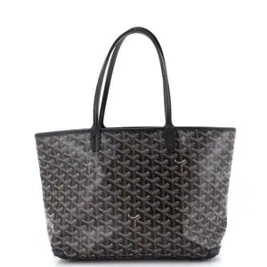 Goyard Artois Tote Coated Canvas Pm - Black