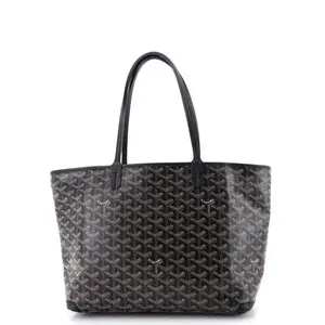 Goyard Artois Tote Coated Canvas Pm - Black