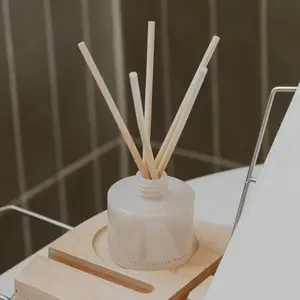 SWEET WATER DECOR White Translucent Glass Reed Diffuser - Weekend