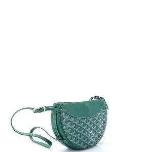 Goyard Hirondelle Shoulder Bag Coated Canvas And Leather - Green