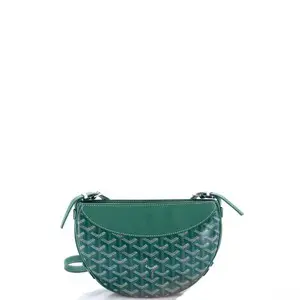 Goyard Hirondelle Shoulder Bag Coated Canvas And Leather - Green