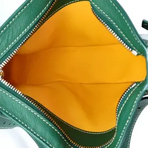 Goyard Hirondelle Shoulder Bag Coated Canvas And Leather - Green