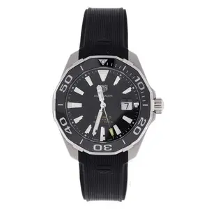 TAG HEUER Aquaracer 300m Calibre 5 Automatic Watch Stainless Steel And Rubber 43 - Black