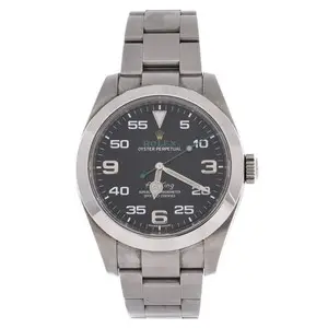 ROLEX Oyster Perpetual Air King Chronometer Automatic Watch Stainless Steel 40 - Metallic Silver