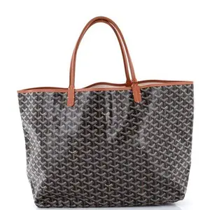 Goyard Saint Louis Tote Claire Voie Coated Canvas Gm - Brown