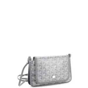 Goyard Plumet Clutch Wallet Coated Canvas - Grey