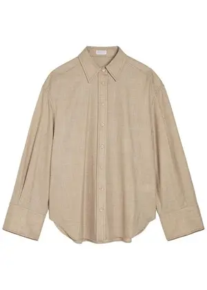 Brunello Cucinelli Embellished Wool Shirt