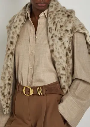 Brunello Cucinelli Embellished Wool Shirt