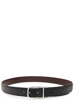 Paul Smith Reversible Grained Leather Belt - Black
