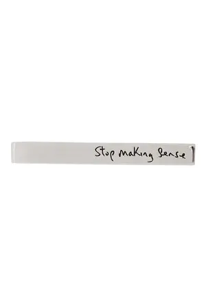Paul Smith Stop Making Sense Brass Tie Clip