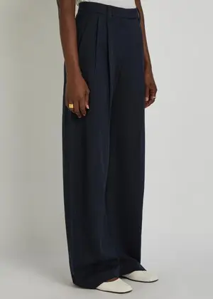Brunello Cucinelli Herringbone Straight-leg Stretch-wool Trousers