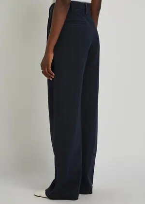 Brunello Cucinelli Herringbone Straight-leg Stretch-wool Trousers
