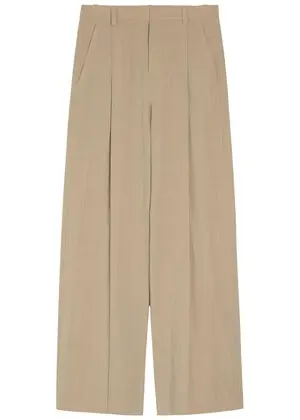 Vince Pleated Wide-leg Trousers