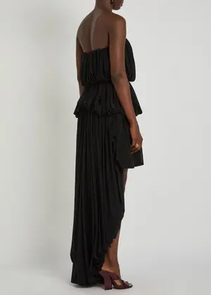 Ronny Kobo Gathered Strapless Mini Dress