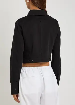 Vince Stretch-cotton Cropped Jacket