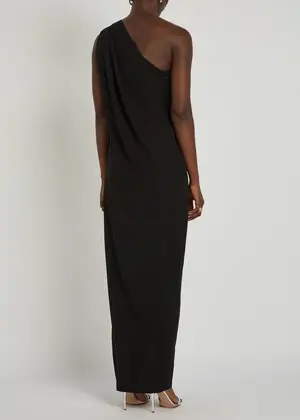 Ronny Kobo Xaden One-shoulder Crepe Maxi Dress